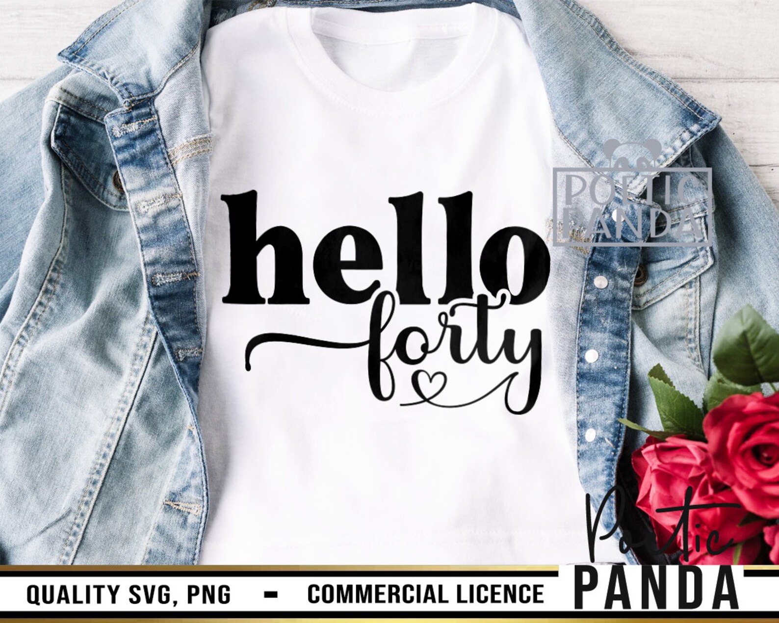 Hello 40 SVG PNG, Birthday Shirt Sv, Hello Forty Svg, 40 Af, 40 Svg, Forty Svg, Forty Birthday ...