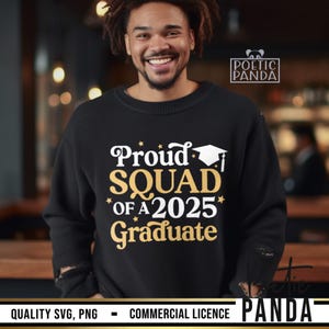 Proud Squad of 2025 Graduate SVG PNG, Class of 2025 Svg, Grad Squad ...