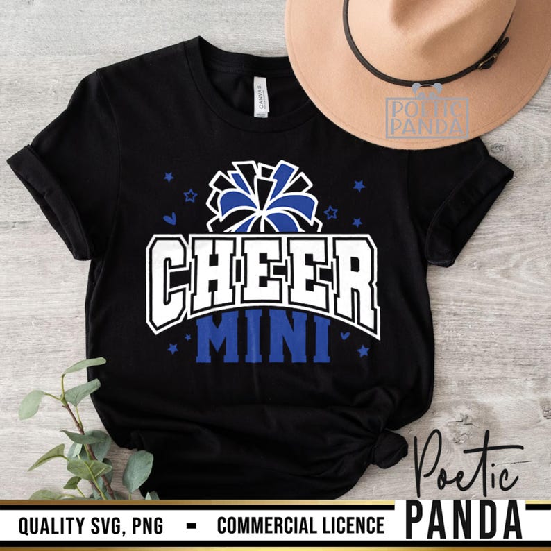 Cheer Mini SVG PNG, Kids Cute Cheerleader Shirt Design for Cricut ...