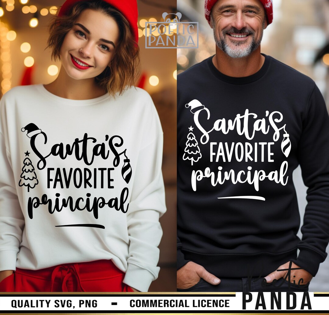 Santa's Favorite Principal SVG PNG, Principal Christmas Svg, Merry ...