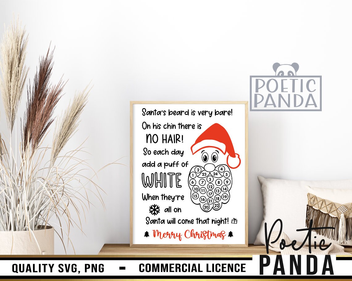 Christmas Countdown SVG PNG Kids Christmas Svg Santa's - Etsy UK
