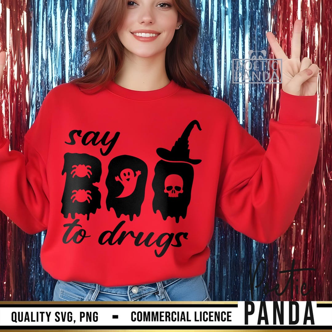 Say Boo to Drugs SVG PNG, Red Ribbon Week Awareness Shirt Svg, Say Boo ...