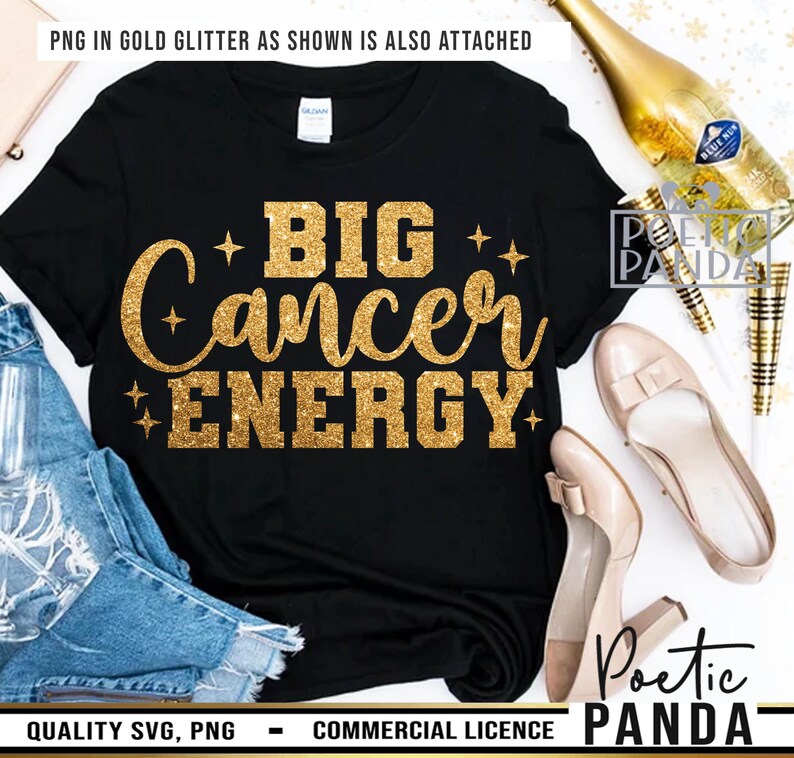Big Cancer Energy SVG PNG, Cancer Birthday Svg, Zodiac Cancer Svg ...
