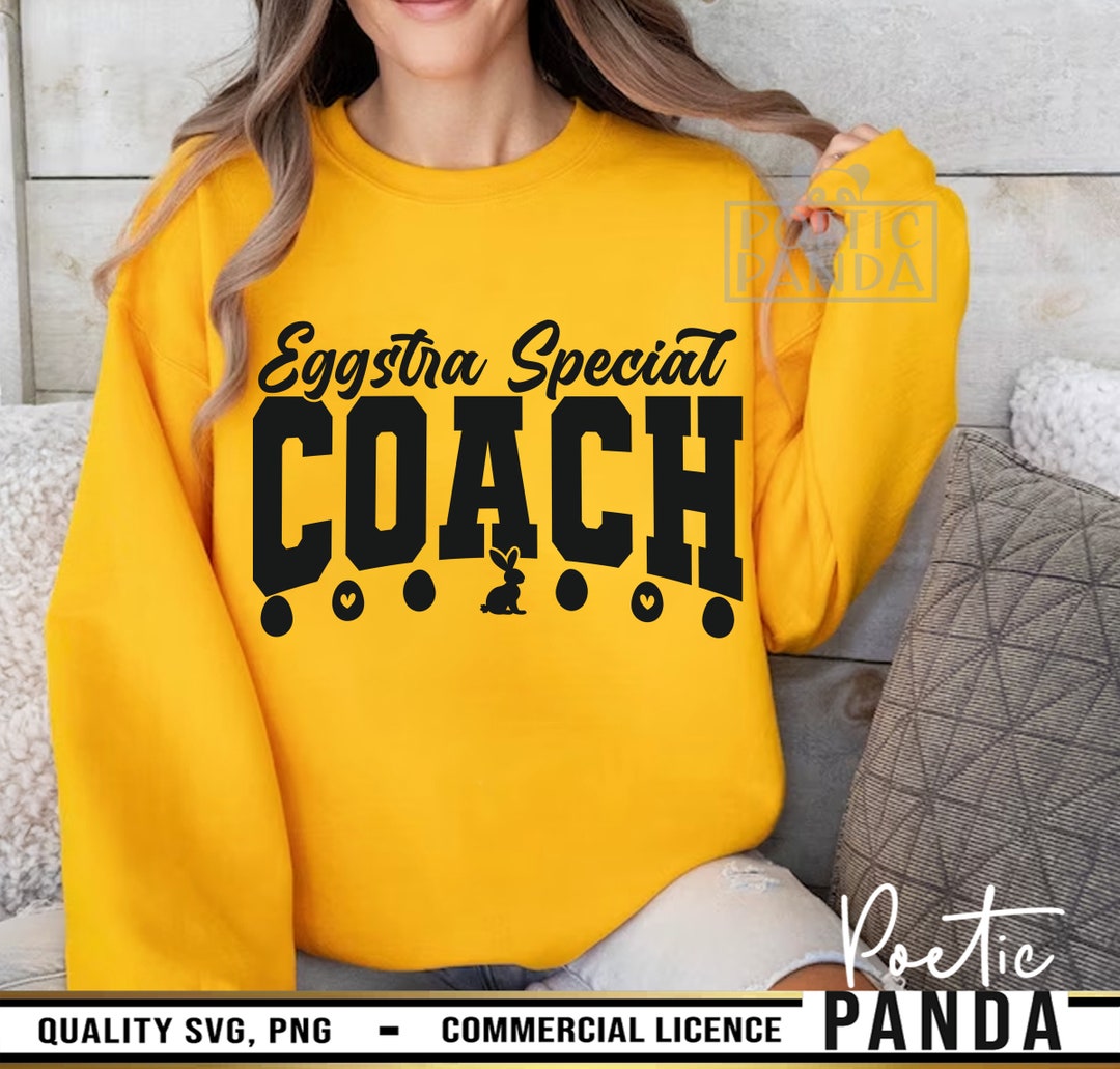 Coach Easter SVG PNG, Happy Easter Svg, Eggstra Special Coach Svg ...