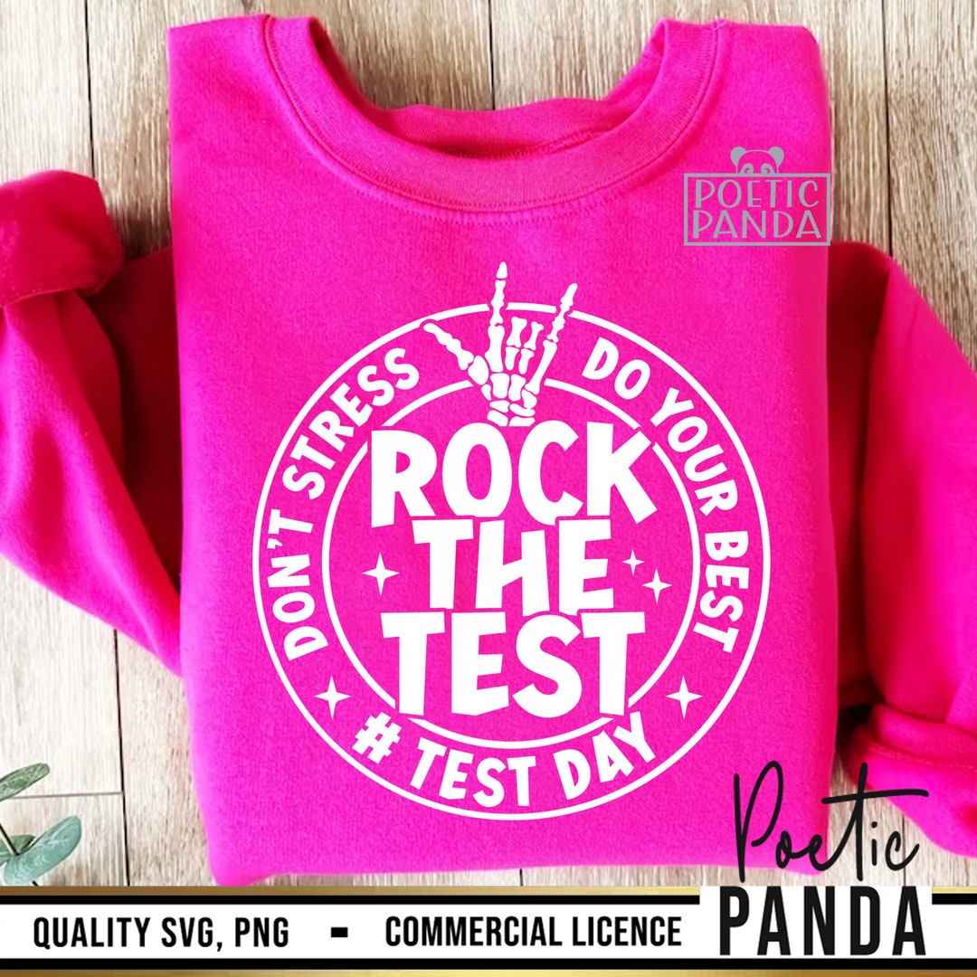 Rock the Test SVG PNG, State Testing Svg, Test Day Svg, You Got This ...