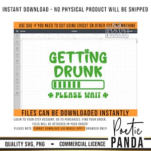 Getting Drunk SVG PNG, Funny St Patricks Shirt Svg, St Patricks Crew ...