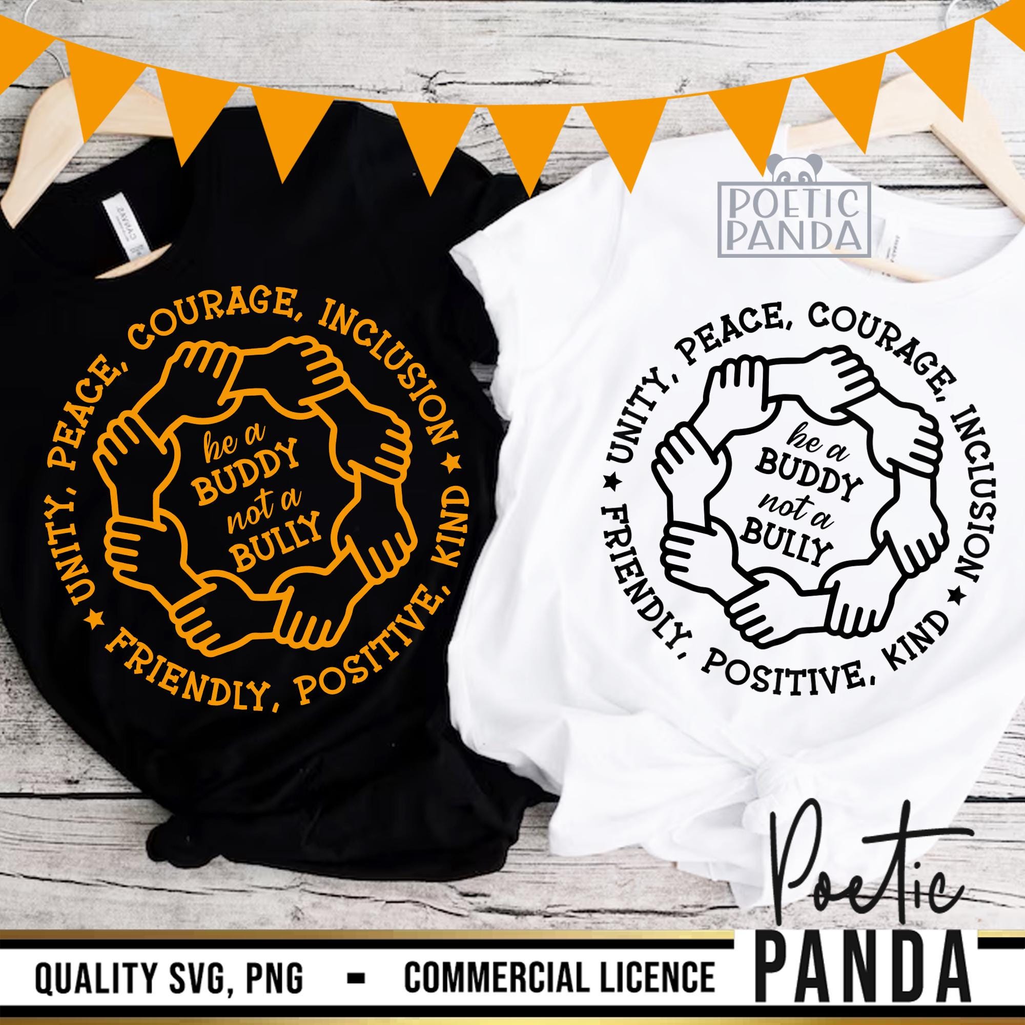 Unity Day SVG PNG, Be a Buddy Not a Bully Svg, Unity Day Anti Bullying ...