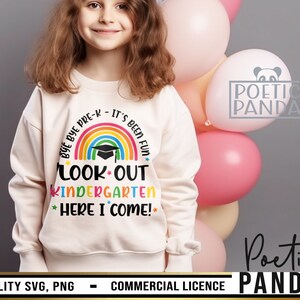 Look Out Kindergarten SVG PNG, Toddler Shirt Svg, Pre-k Grad Graduation ...