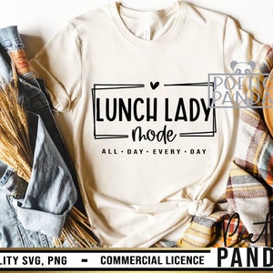 Lunch Lady SVG PNG, Lunch Lady Shirt Svg, School Svg, Cook Svg, Santa's ...