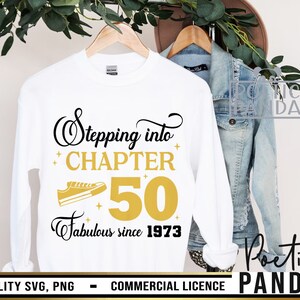 50th Birthday SVG PNG, Chapter 50 Svg, 50th Birthday Svg, Birthday Svg ...