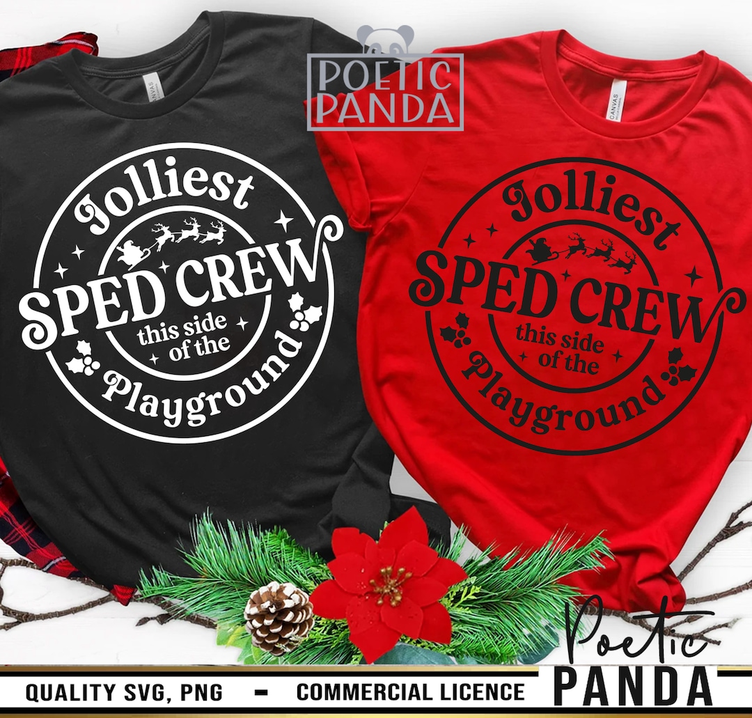 Jolliest Sped Crew SVG PNG, Sped Crew Svg, Christmas Svg, Special Ed ...