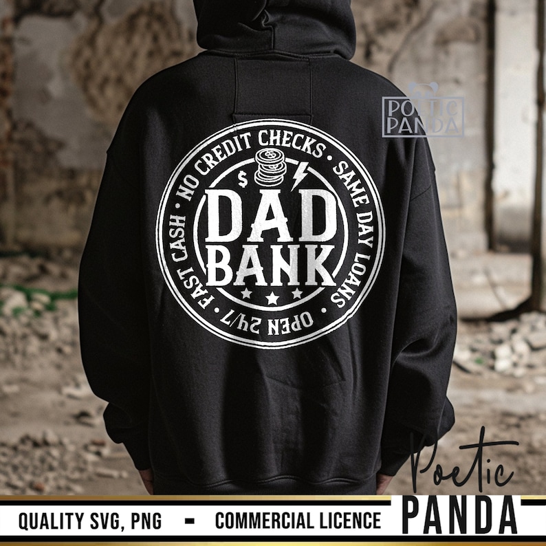 Bank of Dad SVG PNG, Dad, Fathers Day Svg, Father's Day Gift Svg, Best ...