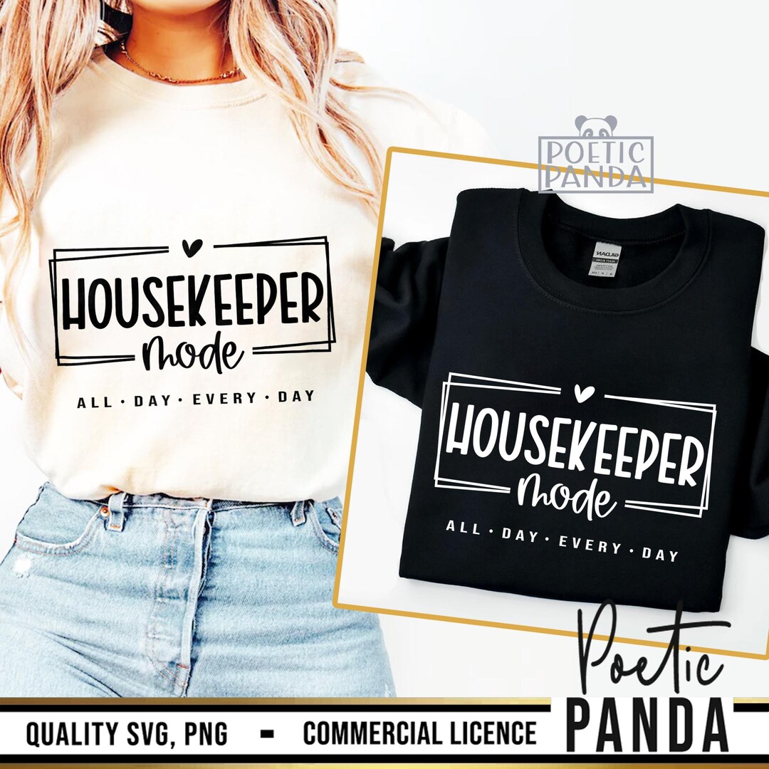 Housekeeper SVG PNG, Cleaning Lady Svg, Janitor Svg, Housekeeping Svg ...