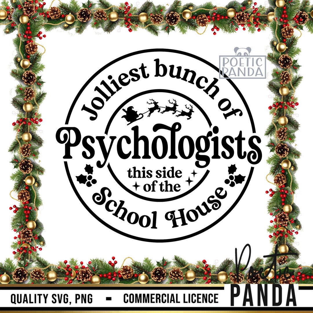 Jolliest Bunch of Psychologist SVG PNG Para Svg Psych Svg - Etsy