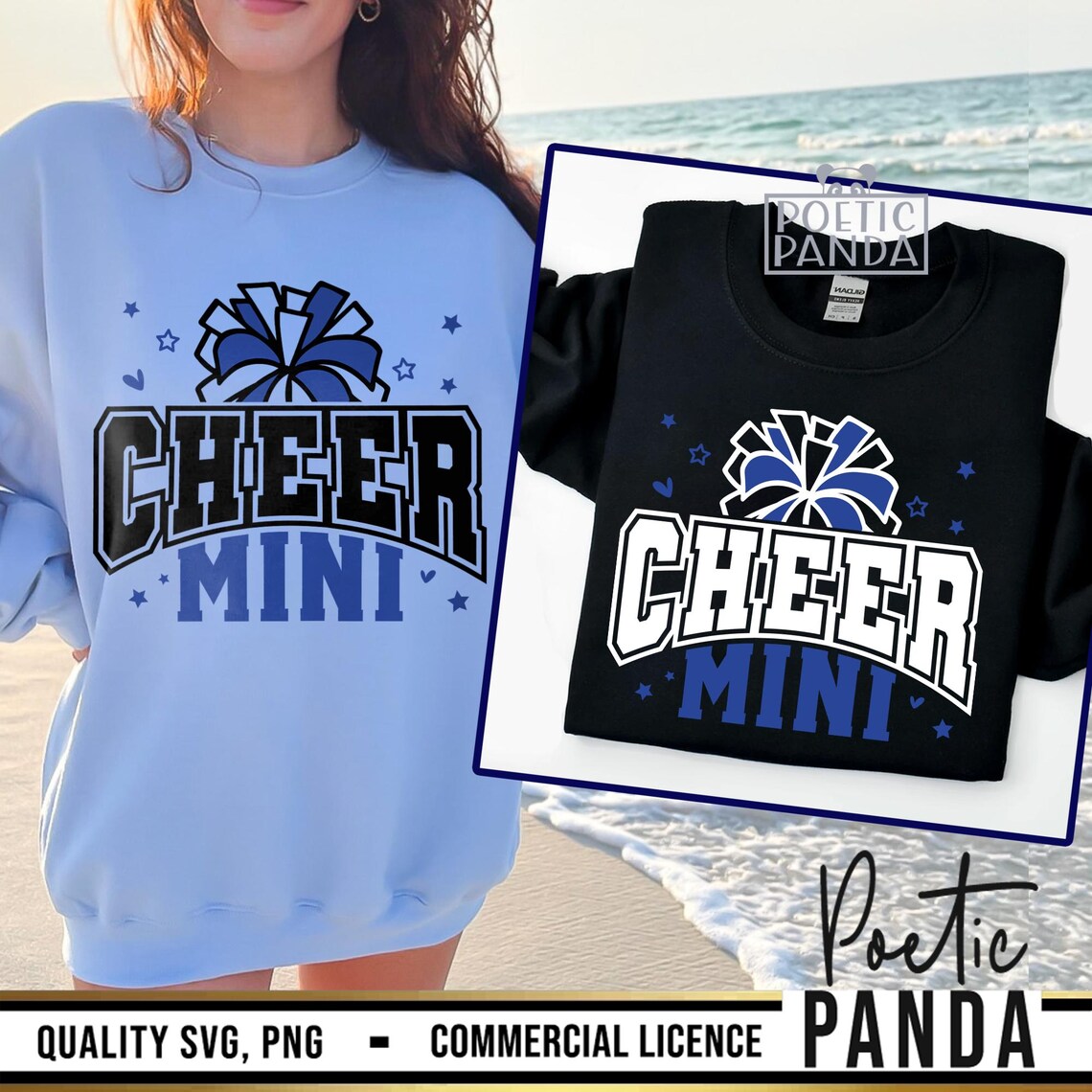 Cheer Mini SVG PNG, Kids Cute Cheerleader Shirt Design for Cricut ...