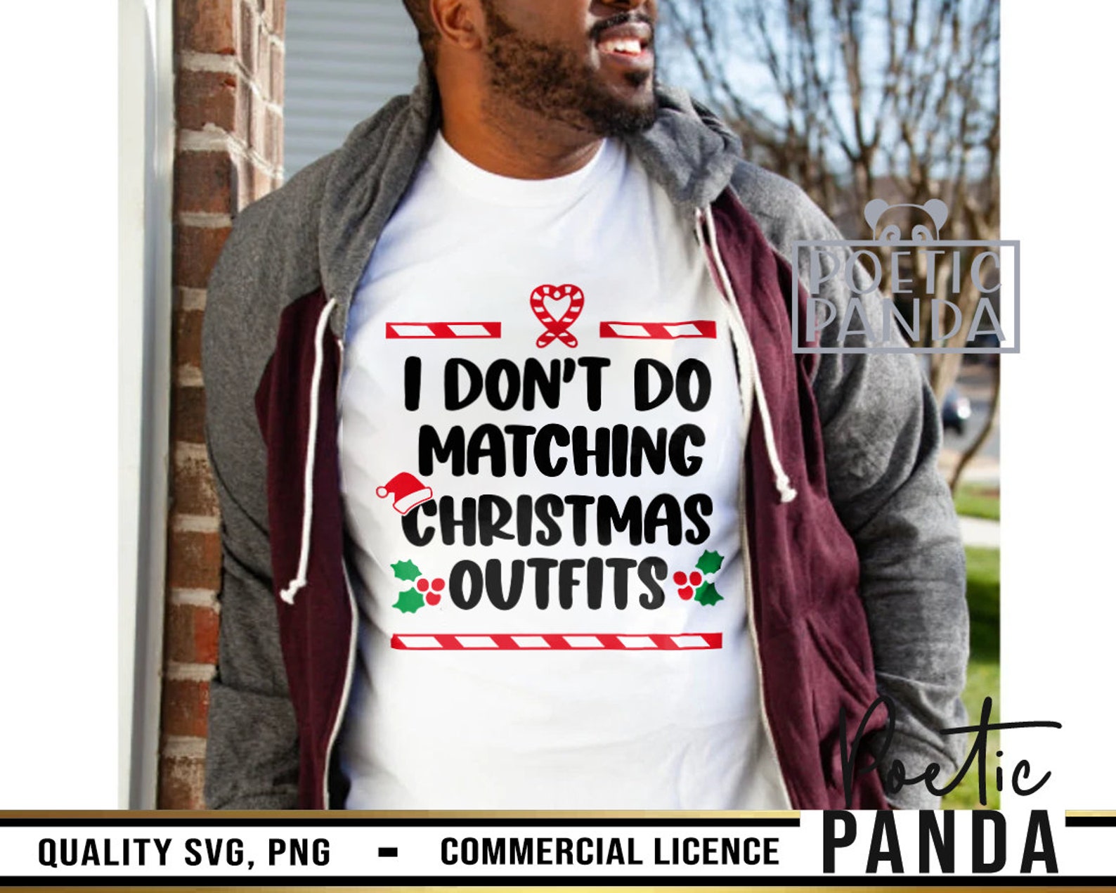 I Don't Do Matching Christmas Outfits SVG PNG Family - Etsy