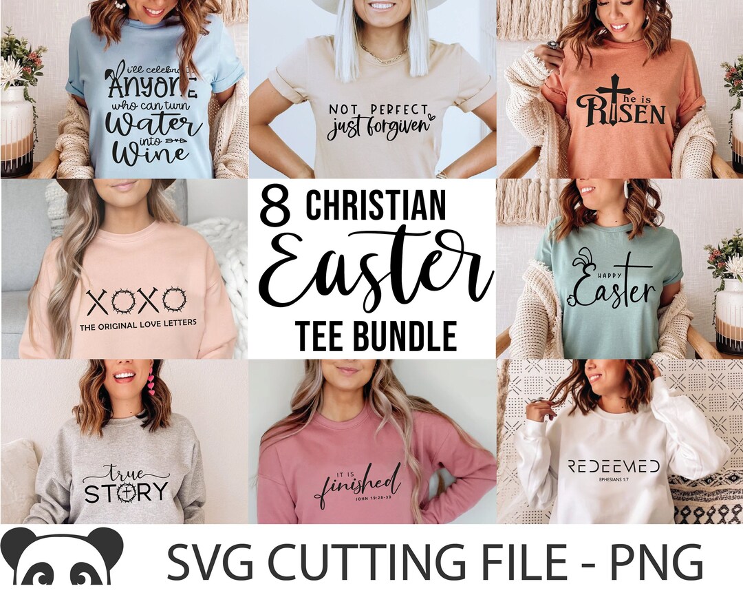 Christian Easter Bundle SVG PNG, Easter Religious Svg, Easter Shirt Svg ...
