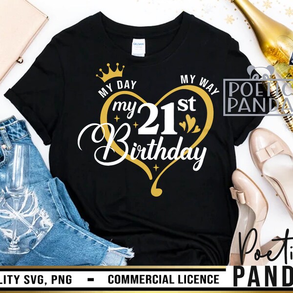 21st Birthday Svg - Etsy