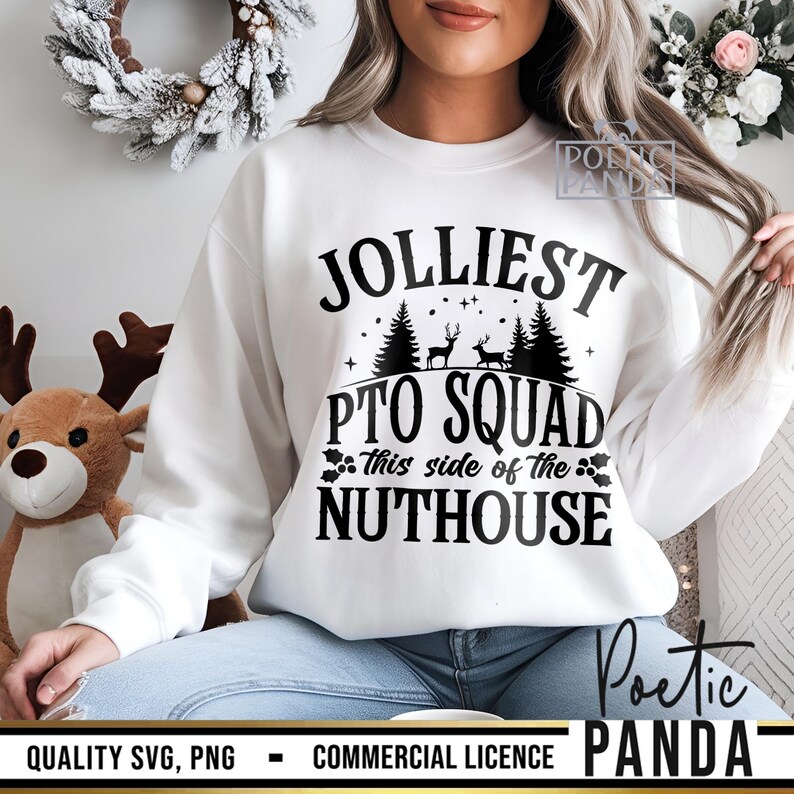 Christmas PTO Squad SVG PNG, Jolliest Pto Crew Svg, Funny Pto Christmas ...