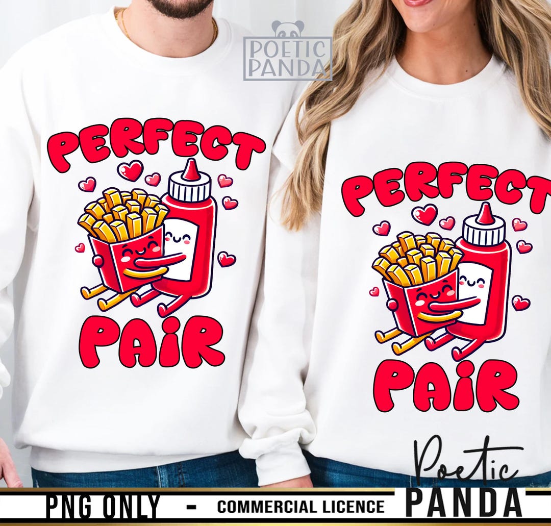 Perfect Pair SVG PNG, Couple Valentines Shirt Svg, His and Hers ...