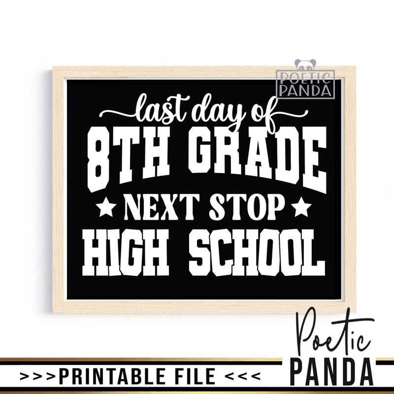 Graduation Posters 8th Grade - Etsy