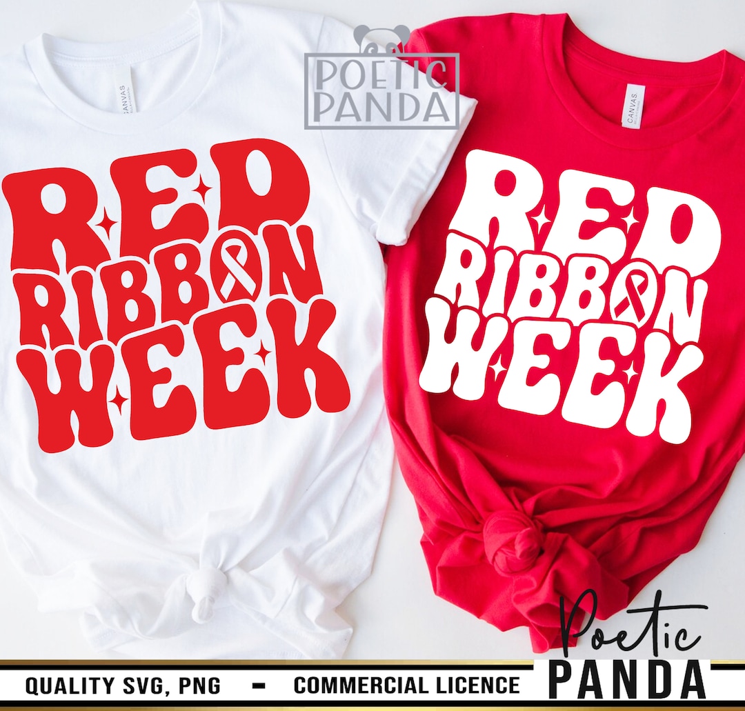 Red Ribbon Week SVG PNG, Red Ribbon Week Svg, Drug Free Svg, Red Ribbon ...