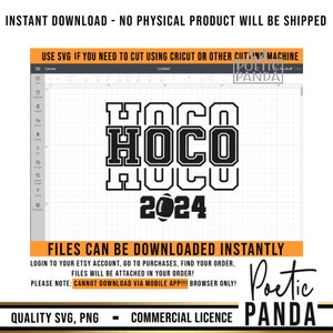 Hoco 2024 SVG PNG, Homecoming Shirt Svg, Hoco Svg, Cheer Mom Svg ...