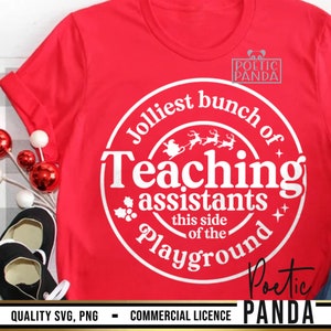 Jolliest Teaching Assistants SVG PNG, Gift to TA Svg, Techer Aide Svg ...