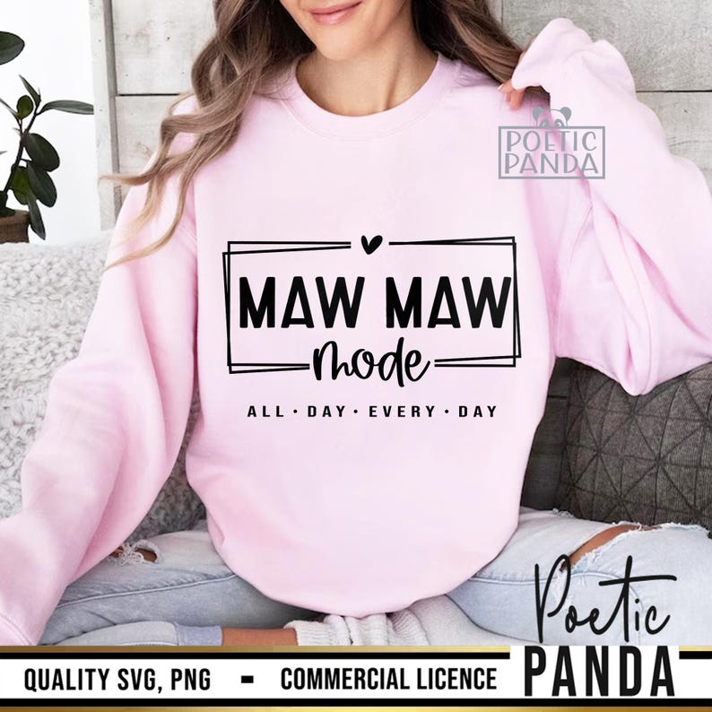 Maw Maw SVG PNG, Maw Maw Shirt Svg, Gift to Maw Maw Svg, Mother's Day ...