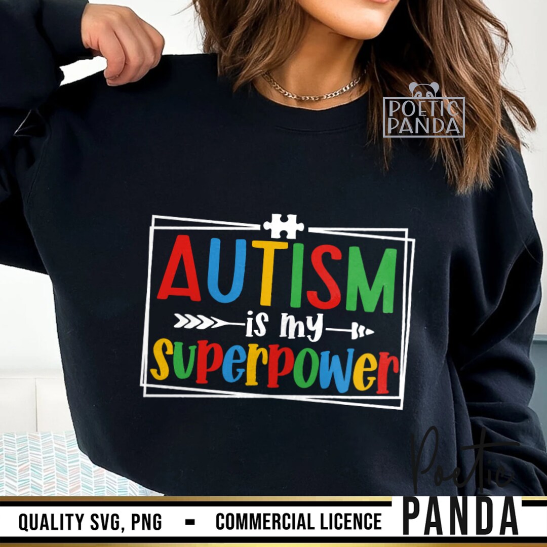 Autism is My Superpower SVG PNG, Autism Mom Svg, Autism Awareness ...