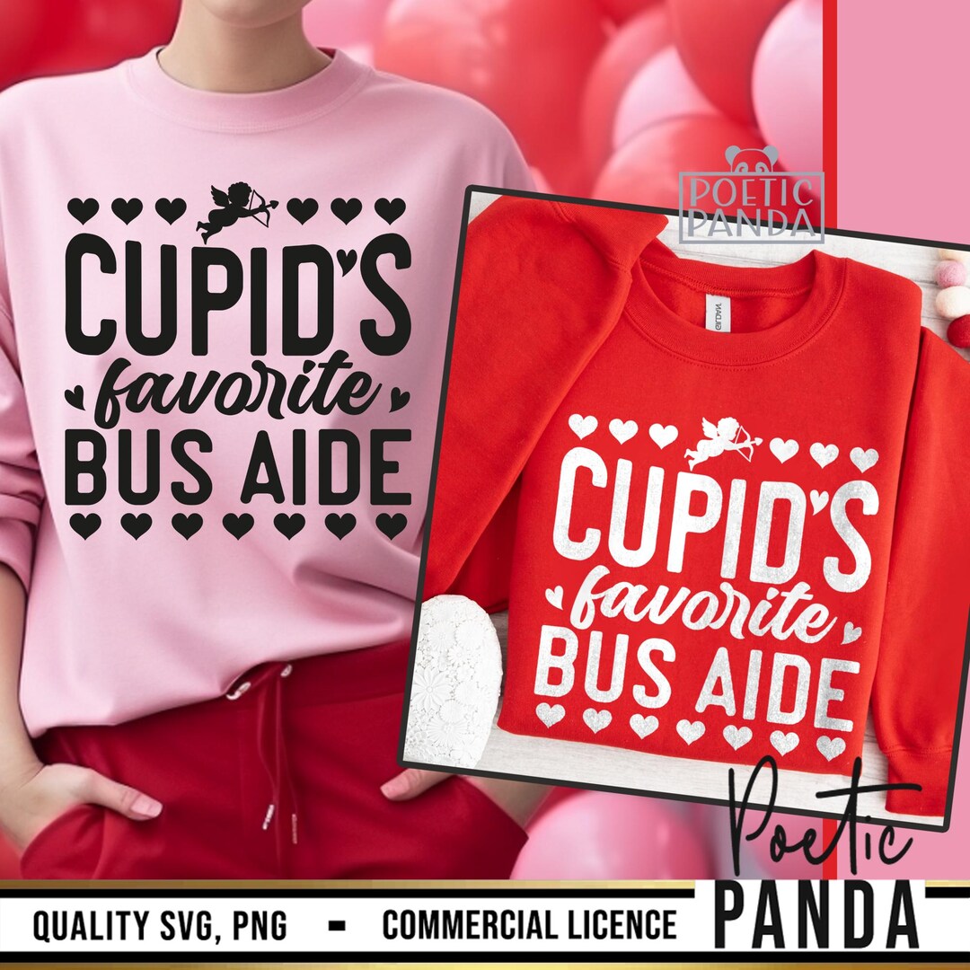 Bus Aide Valentine SVG PNG, Bus Aide Valentines Gift Svg, Vday Svg ...