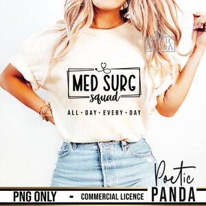 Med Surg Squad SVG PNG, Surgery Crew Svg, Healthcare Svg, Surgeon Shirt ...