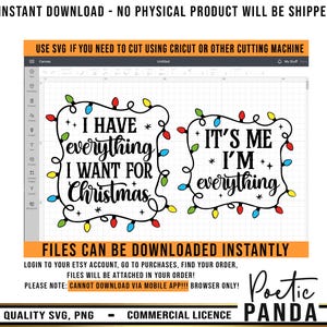 I Have Everything I Want for Christmas SVG PNG, His and Her Christmas ...