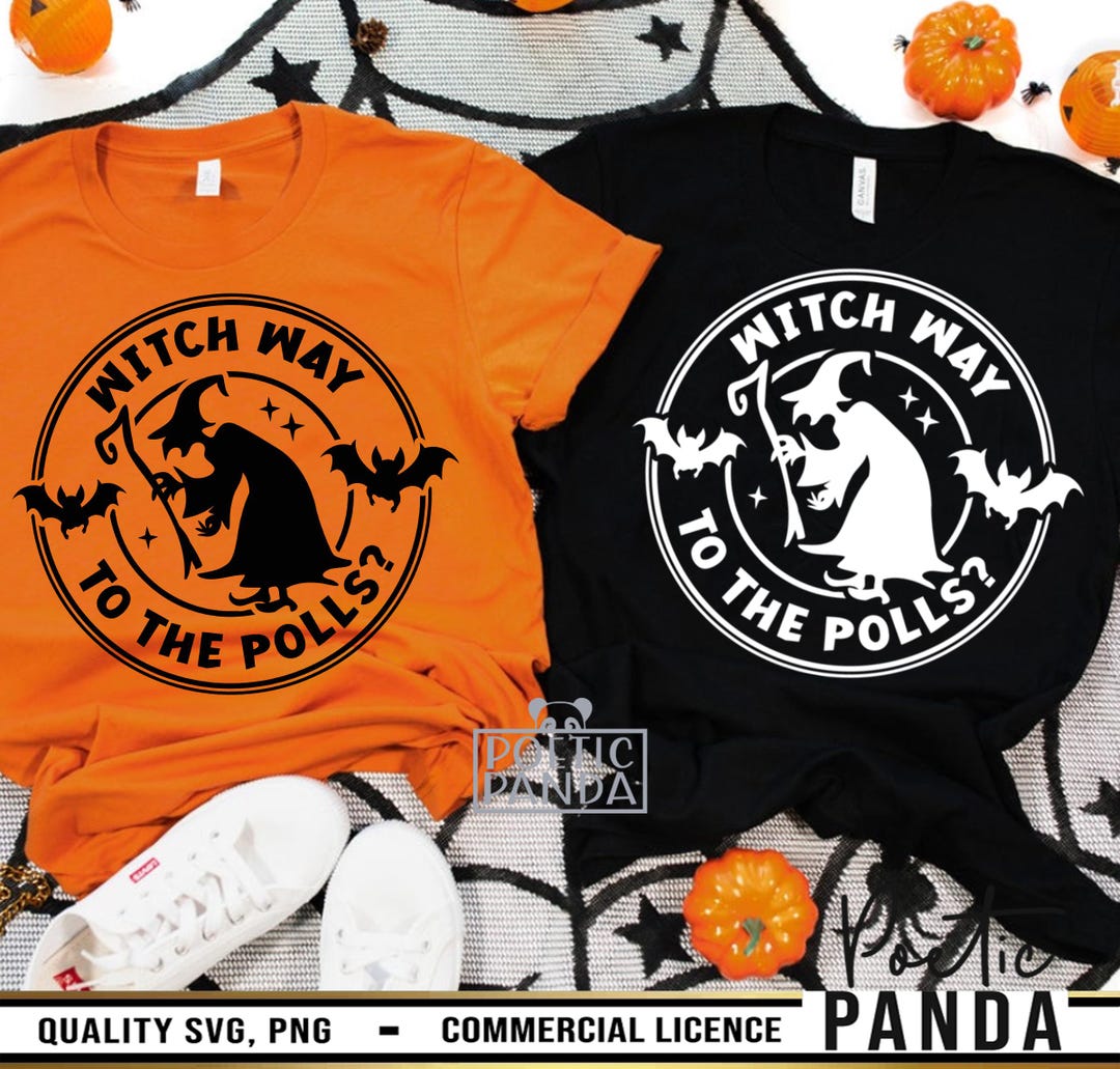 Witch Way to Polls SVG PNG, 2024 Election Svg, Halloween President ...