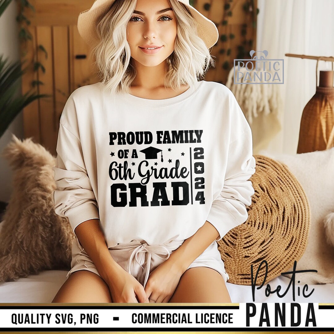 6th Grade Grad SVG PNG, Graduation Svg, 6th Grade Svg, Proud Family Svg ...