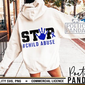 Stop Child Abuse SVG PNG, Social Worker Svg, Blue Ribbon Svg, Child ...