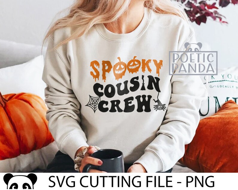 Cousin Crew SVG PNG the Boo Crew Svg Halloween Family Shirt - Etsy