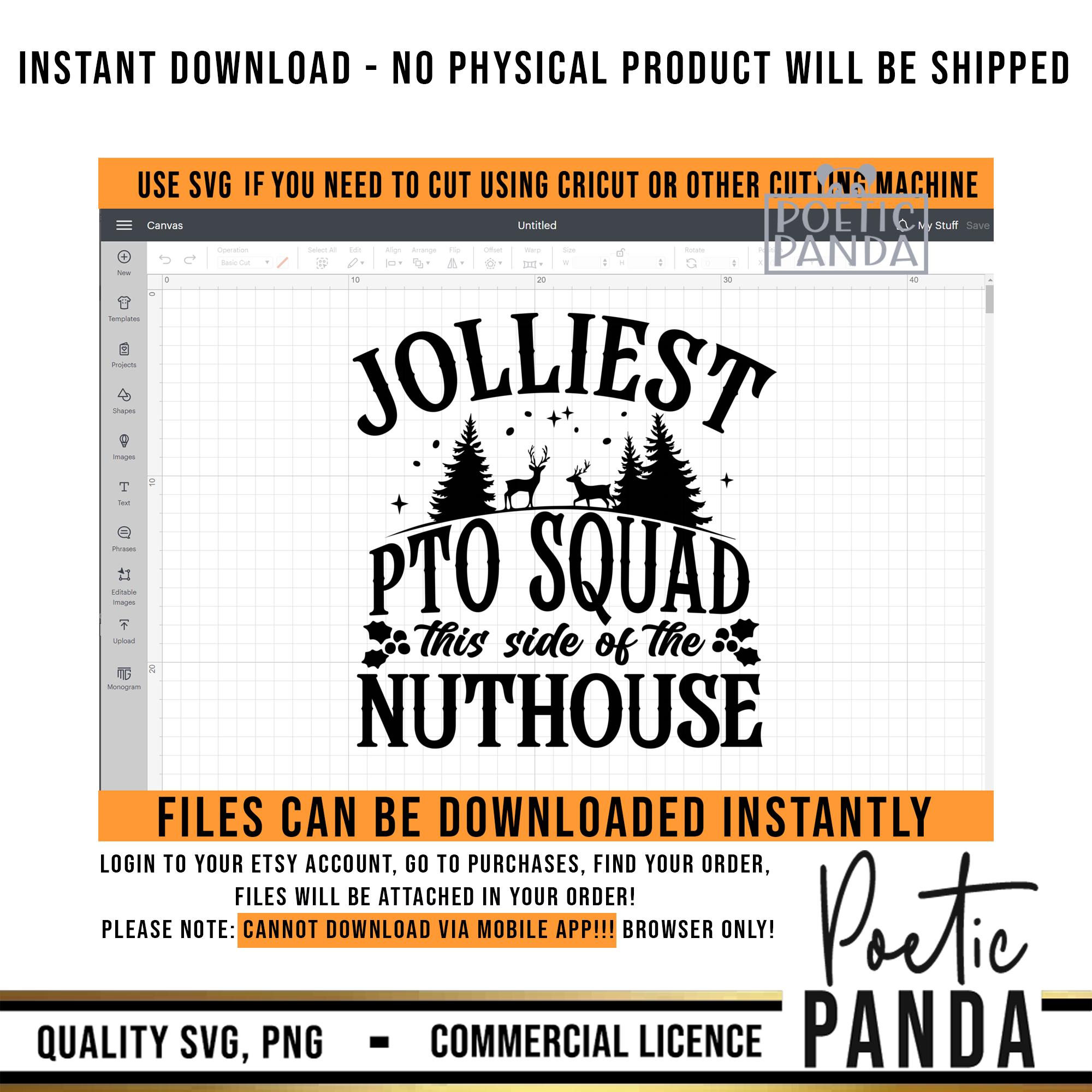 Christmas PTO Squad SVG PNG, Jolliest Pto Crew Svg, Funny Pto Christmas ...