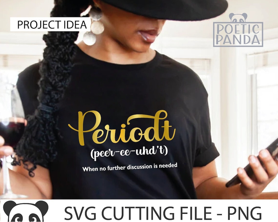 Periodt SVG PNG Sarcastic Svg Funny Shirt Svg Afro Woman - Etsy