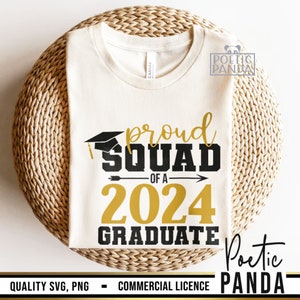Proud Squad of 2024 Graduate SVG PNG, Grad Squad 2024 Svg, Graduation ...