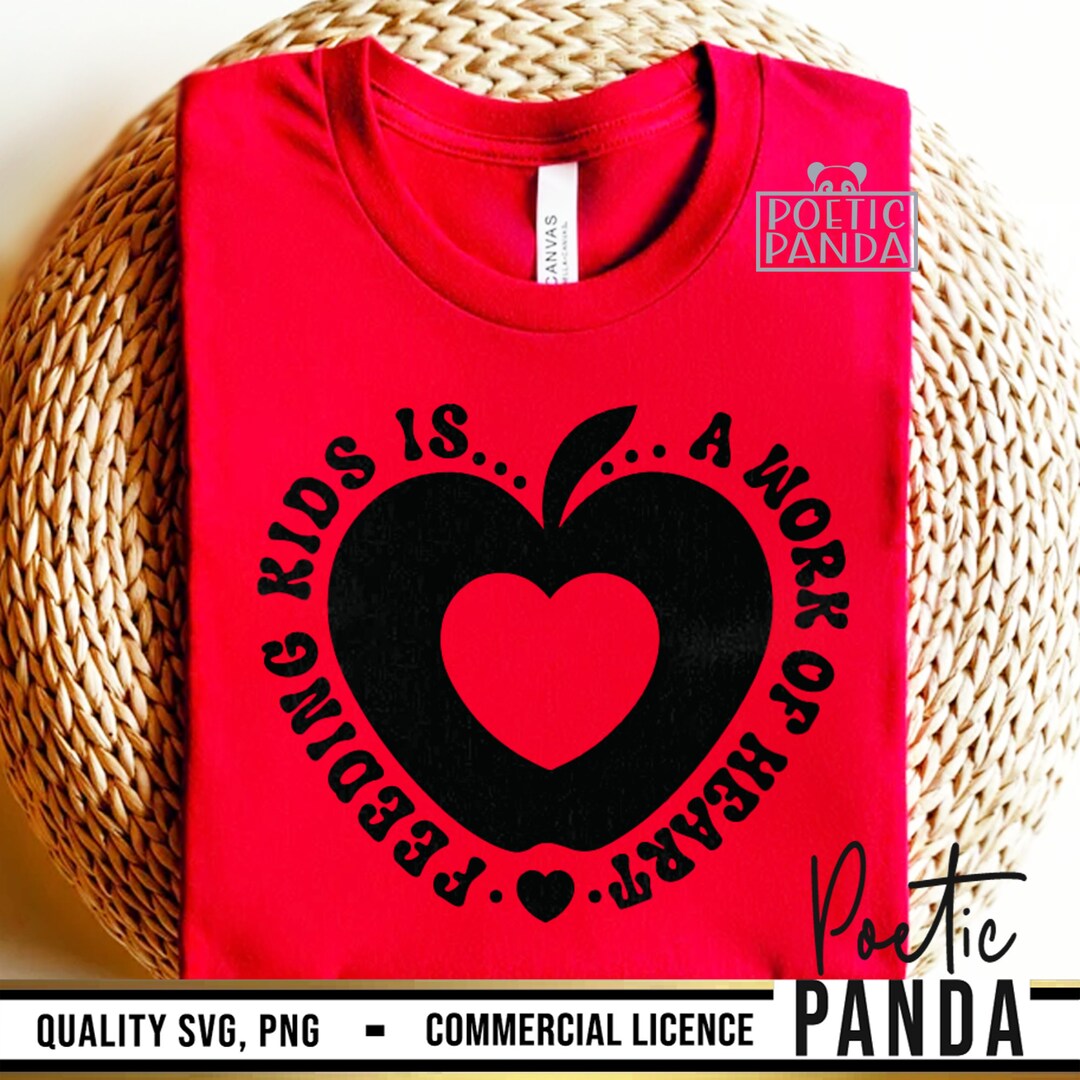 Feeding Kids is A Work of Heart SVG PNG, Lunch Lady Svg, Lunch Lady Png ...