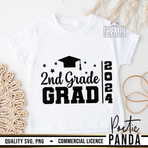2nd Grade Graduate SVG PNG, End of School Svg, Second Grade Svg ...