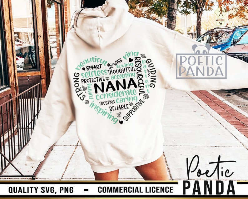 Nana SVG PNG, Nana Shirt Svg, Gift to Nana Svg, Nana Heart Svg, Nana ...
