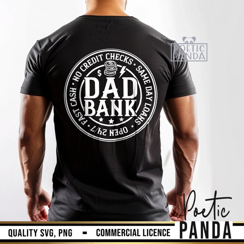 Bank of Dad SVG PNG, Dad, Fathers Day Svg, Father's Day Gift Svg, Best ...