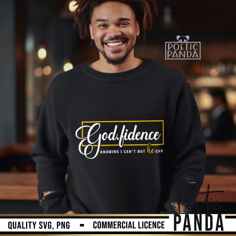 Godfidence SVG PNG, Christian Shirt Svg Design, Religious Svg, Bible ...