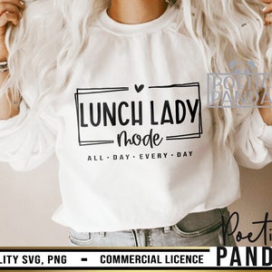 Lunch Lady SVG PNG, Lunch Lady Shirt Svg, School Svg, Cook Svg, Santa's ...