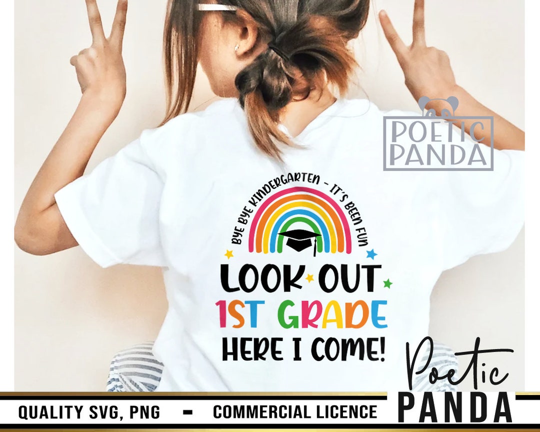 Kindergarten Graduate SVG PNG, 1st Grade Here I Come Svg, Kinder ...