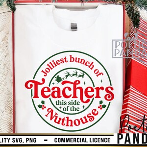 Teacher Christmas Shirts SVG PNG, Teaching Svg, Matching Shirts Svg ...