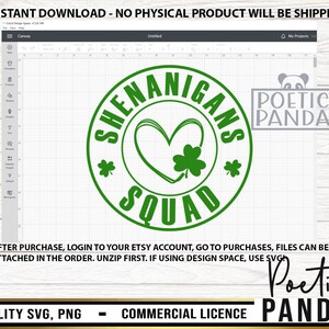 Shenanigans Squad SVG PNG, St Paddys Svg, Funny Patricks Day Svg, Irish ...