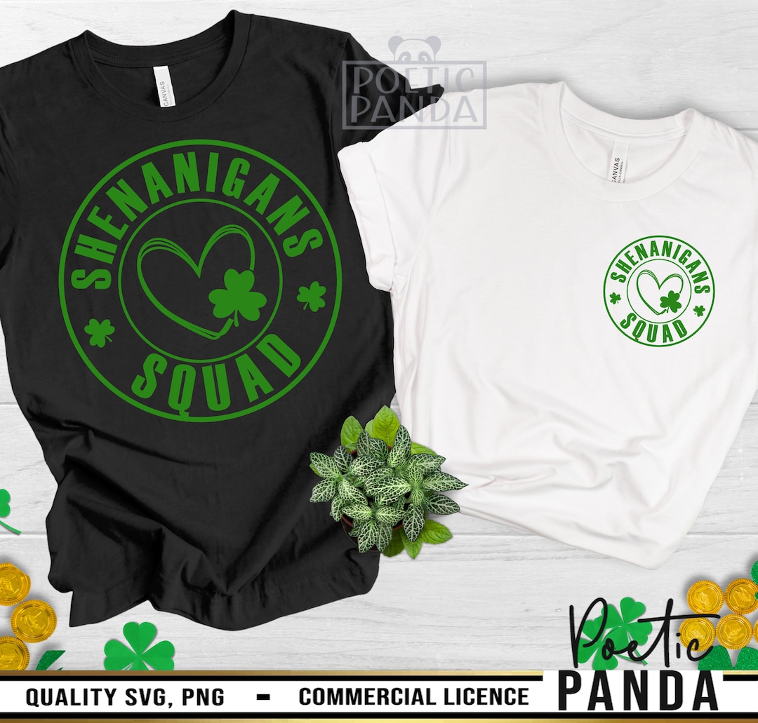 Shenanigans Squad SVG PNG, St Paddys Svg, Funny Patricks Day Svg, Irish ...